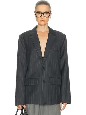 MIMCHIK Benedict Blazer - Gray Pinstripe