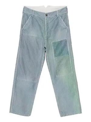 Visvim Pastoral Striped Trousers - Blue