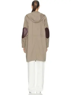 Bottega Veneta Parka With Elbow Patches - Grey Seal