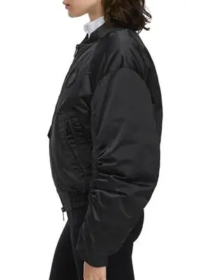 Canada Goose Jade Down Satin Bomber Jacket - Black