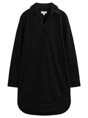 Cos Corduroy Mini Shirt Dress - Black