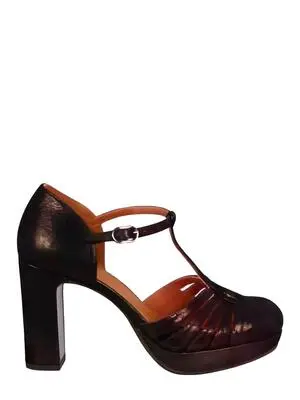 Chie Mihara 85mm Yaisu T-strap Platform Pumps - Brown