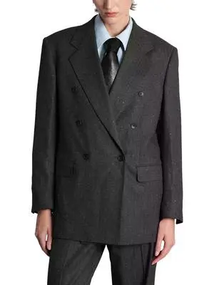 Tagliatore Double-breasted Pocket Blazer - Grey