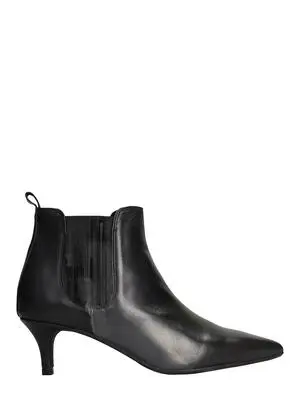CARMENS Deva Pointed Kitten Heel Boots - Black