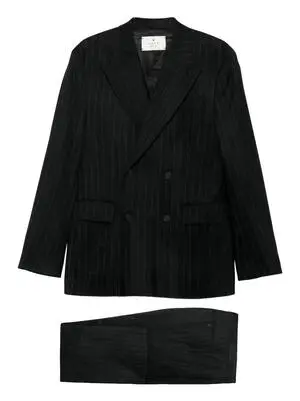 MANUEL RITZ Pinstriped Blazer - Black