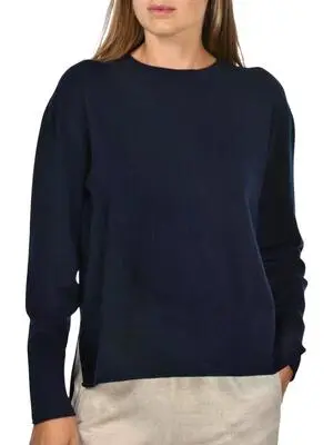 GRAN SASSO Side-slit Sweater - Blue