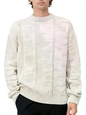 BOSS Textured Knit Sweater - Neutrals