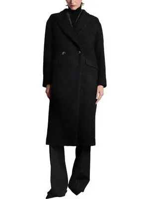Tagliatore Double-breasted Mid-length Coat - Black