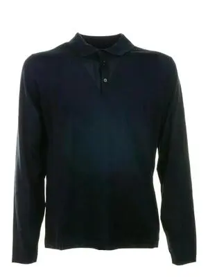 BROOKSFIELD Buttoned Long-sleeve Polo Shirt