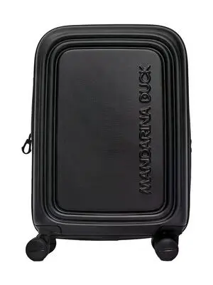 MANDARINA DUCK Embossed Logo Suitcase - Black