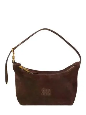 Miu Miu Suede Shoulder Bag - Brown