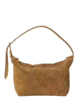 Miu Miu Suede Shoulder Bag - Brown