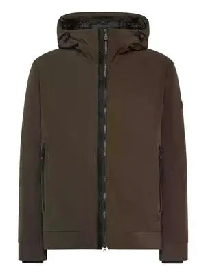 Peuterey Hooded Quilted Jacket - Brown