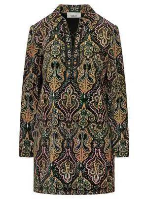 Ba&sh Paisley Suga Dress Green
