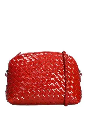 Dragon Diffusion Chunky Fellini Woven Crossbody Bag - Red