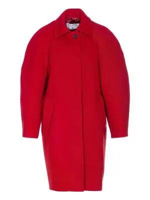 Filippa K Cocoon Frontal-button Coat - Red