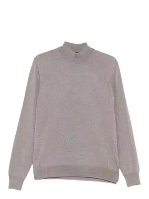 Tagliatore High-neck Long-sleeve Sweater - Neutrals