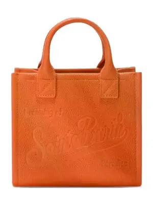 MC2 SAINT BARTH Embossed-logo Mini Tote Bag - Orange
