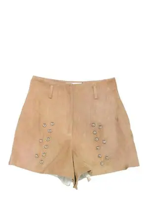 IRO PARIS Studded Shorts - Brown