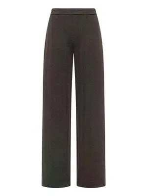 DEHA Herringbone Palazzo Pants - Brown