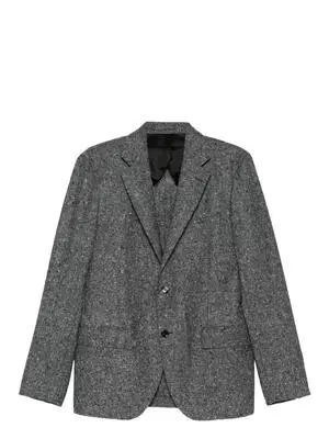 LARDINI Notched-lapel Single-breasted Jacket - Grey