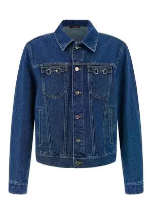 Gucci Horsebit Denim Jacket - Blue