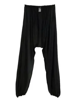 Paloma Wool Silk Palazzo Trousers - Black