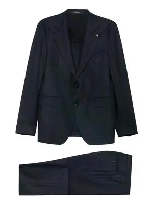 Tagliatore Notched-lapels Suit - Blue