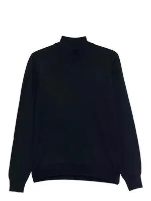 Tagliatore Turtleneck Long-sleeve Sweater - Blue