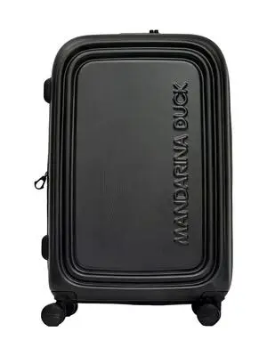 MANDARINA DUCK Embossed Logo Suitcase - Black