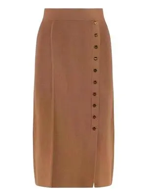 ELISABETTA FRANCHI Fine-Ribbed Skirt