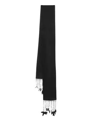 TOTEME Fringed Scarf - Black