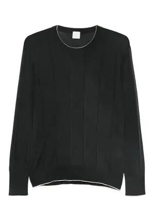 Eleventy Crew-neck Sweater - Black