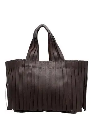 Valentino Garavani Fringed Tote Bag - Brown