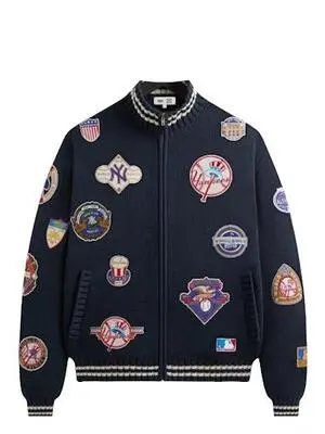 Kith X New York Yankees Allover Embroidered Wyona Full Zip - Nocturnal