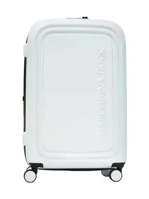 MANDARINA DUCK Embossed Logo Suitcase - White