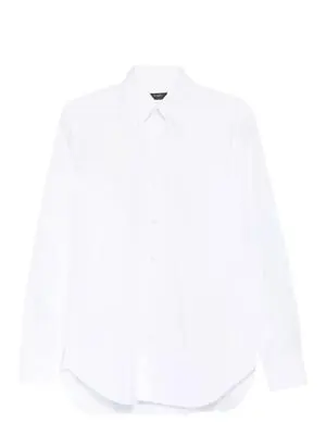 BARBA NAPOLI Button-down Long-sleeve Shirt - White