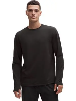 Lululemon Rulu Fleece Crewneck Long-sleeve Shirt - Black