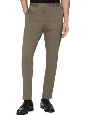 PT TORINO Slim-fit Cotton Military Trousers - Green
