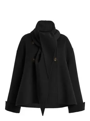 FAVORITE DAUGHTER The Jamie Wool-cashmere Coat - Black