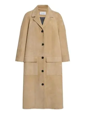 SALVATORE FERRAGAMO Suede Car Coat