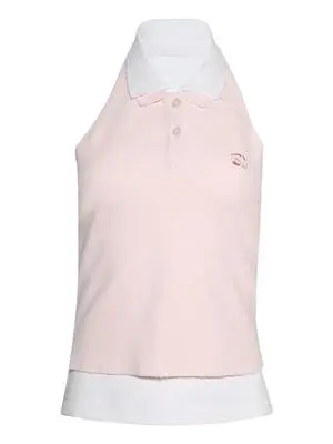 Alexander Wang Layered Polo Halter Top - Pink