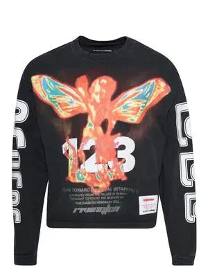 RIVINGTON ROI REBIS In Times Like These Cva Long Sleeve Tee Mechanic Black And Orange - Multi