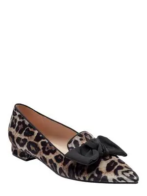 Bandolino Print Pointed Toe Loafers - Leopard