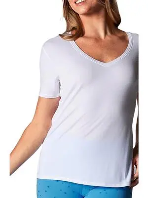 TAVI Everyday V-neck Tee - White