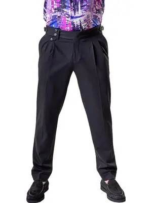 MACEOO Everyday Ebony Slim Fit Trousers Black