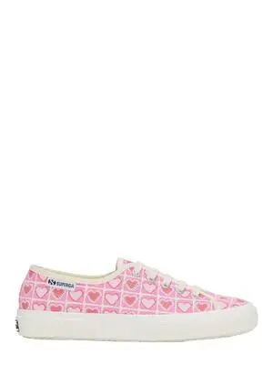 Superga 3750 Heart Crochet Print Leggera Sneakers - Pink Beige Coral