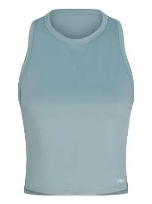 PB5STAR Cropped Racerback Tank Top - Arctic