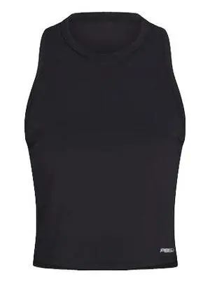 PB5STAR Cropped Racerback Tank Top - Black