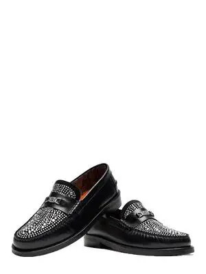 NAKED WOLFE Roma Diamond Loafer - Black